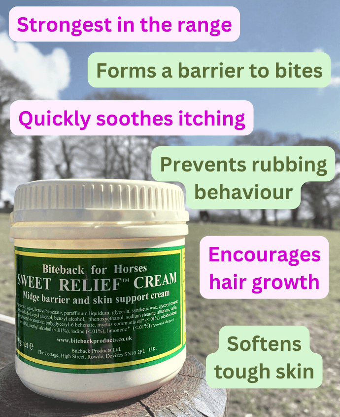 ‘Sweet Relief’ Midge Barrier Cream for Itchy Horses 2.5kg - Open Equine